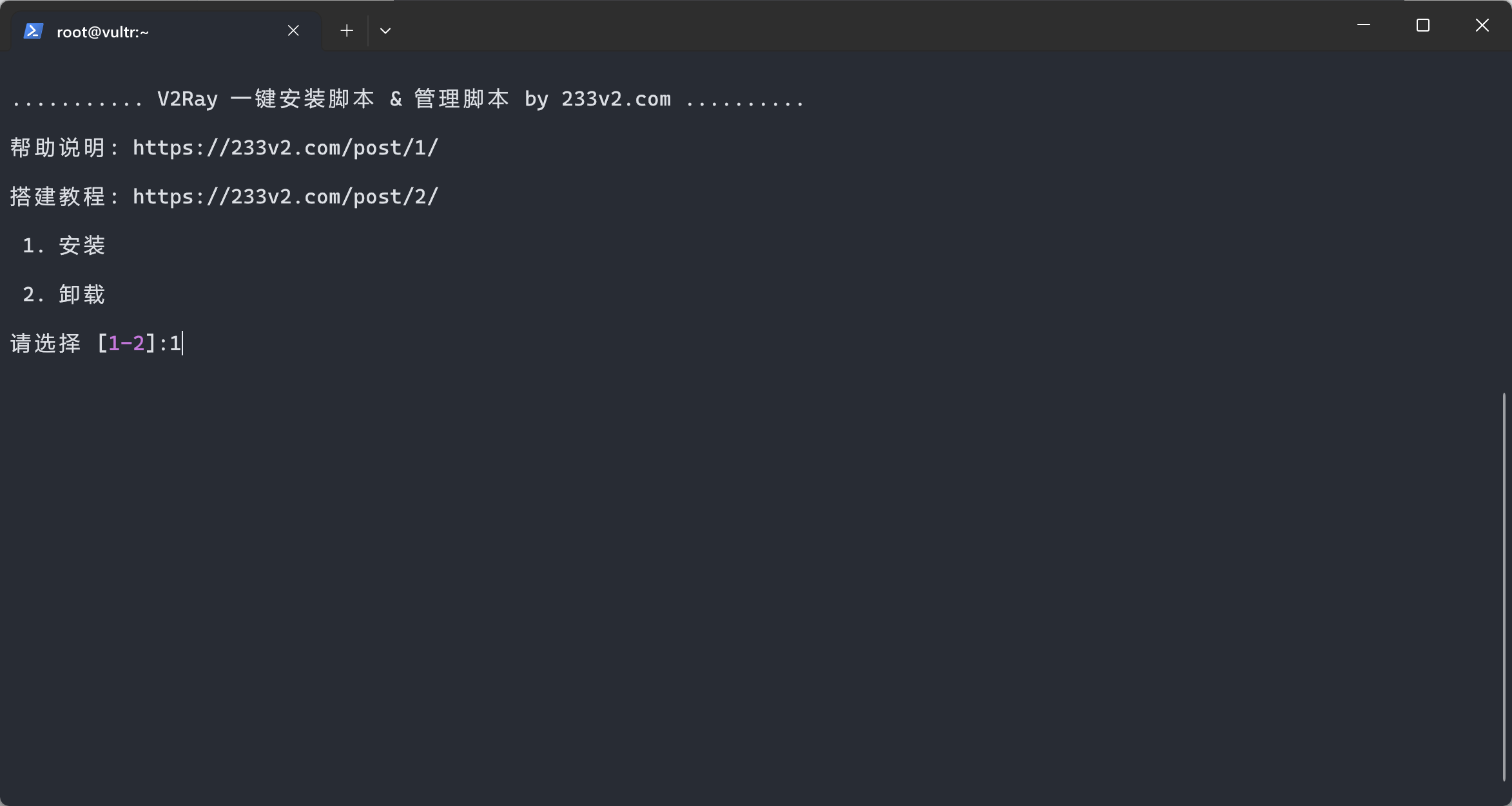 Vultr 自建梯子流程（使用 V2Ray） - Snowflyt的博客